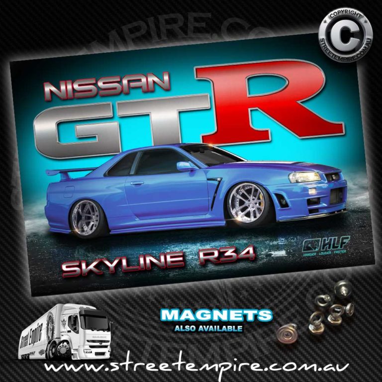 Nissan GTR Skyline R34 Sticker Decal | Street Empire